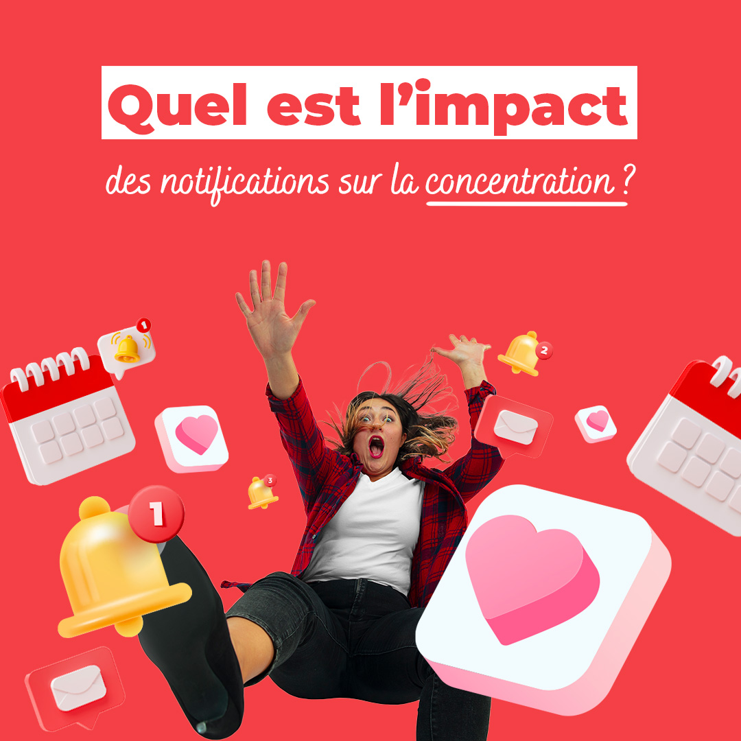 Quel est l'impact des notifications sur la concentration